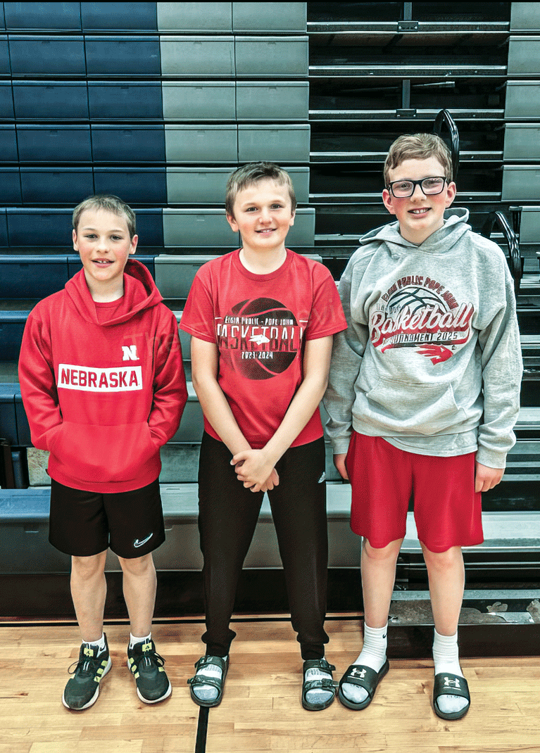 Trio competes at KC State Free Throw Contest - The Elgin Review Online ...